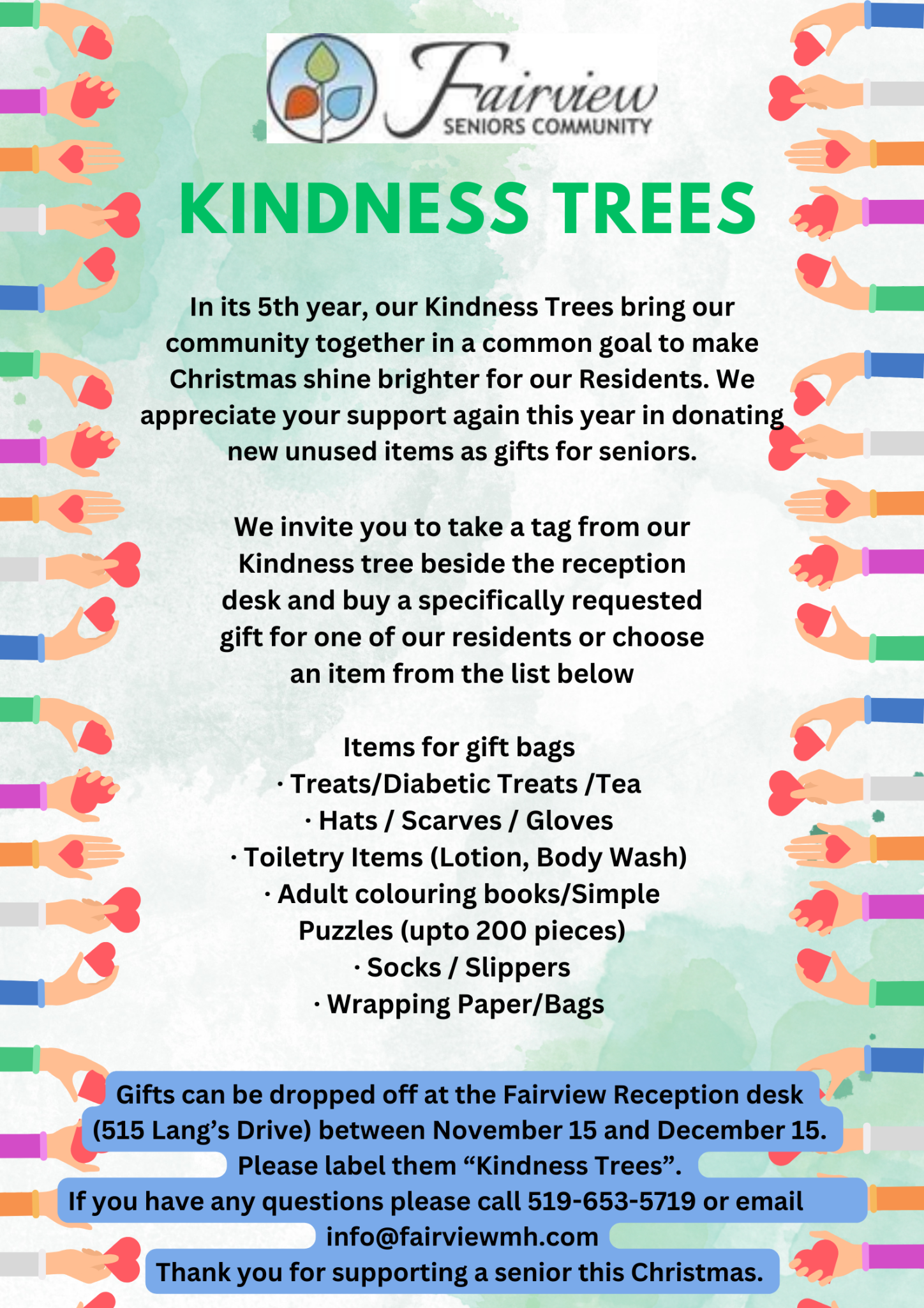 Kindness Tree Initiative - Fairview Seniors Community